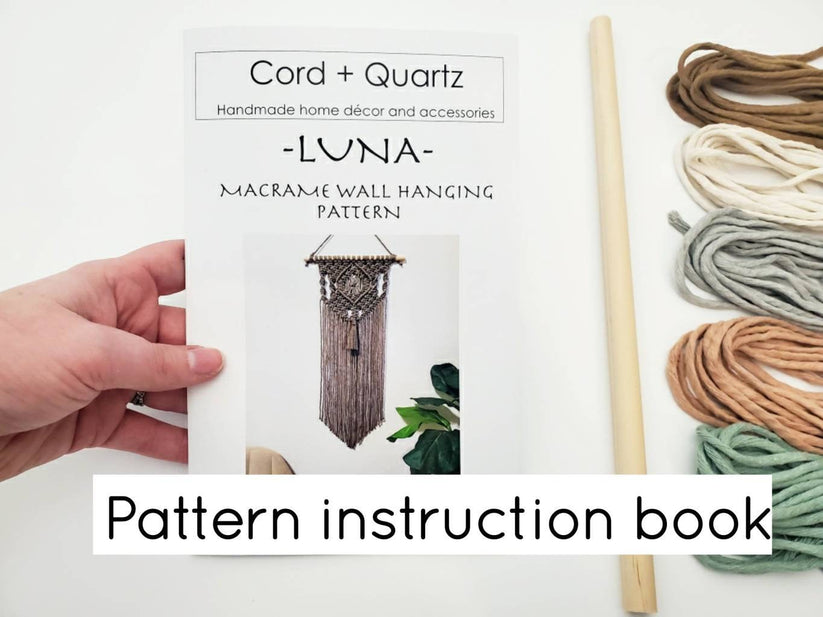 Beginner macrame wall hanging kit. Macrame diy craft kit for beginners ...